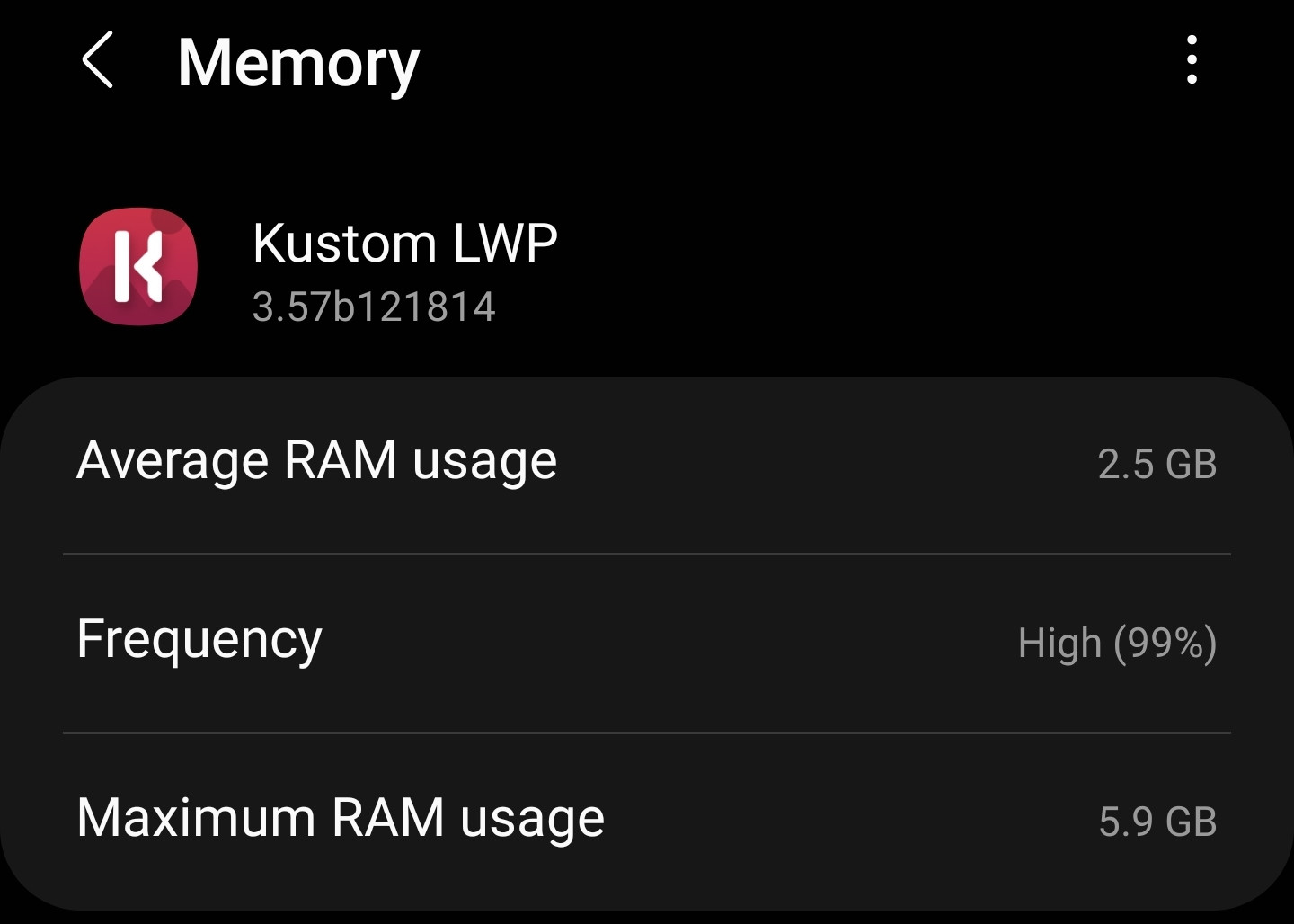 Incredibly high RAM usage : r/kustom