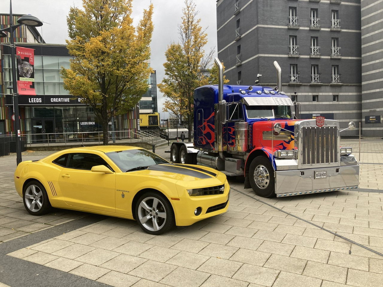 Optimus Prime Truck And Bumblebee Car From Transformers 3