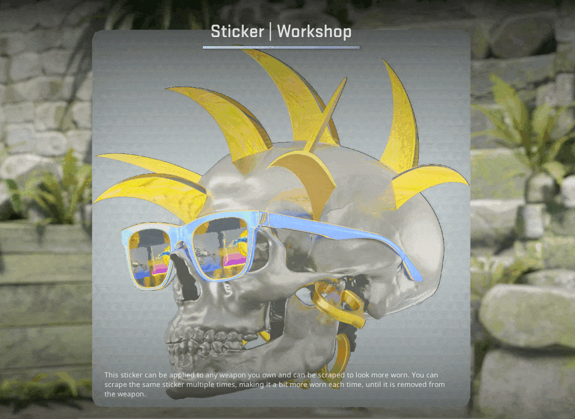 Steam Workshop::Holographic Sticker | Karambit Skull