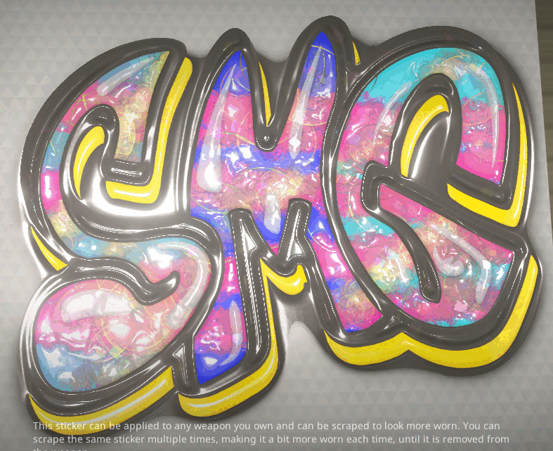 Steam Workshop::Glitter Sticker | SMG