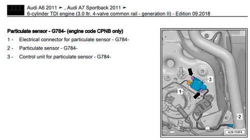 2014 Audi A6 CPNB - 15474 - Particulate Matter Sensor - P24AE | Ross ...
