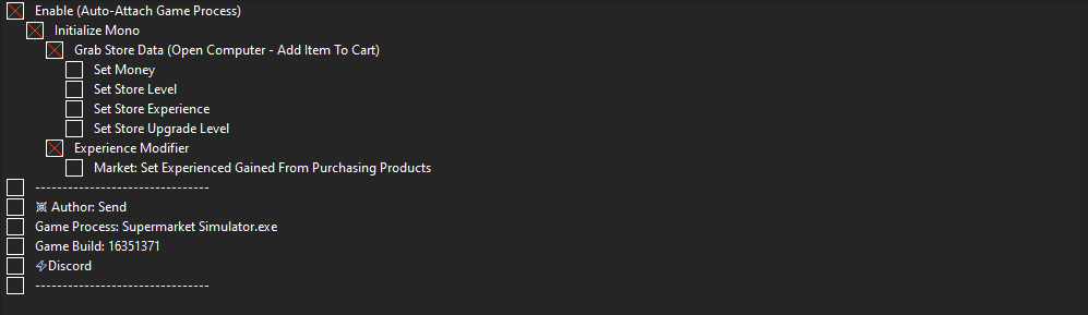 Supermarket Simulator Cheat Table - Sintrix.net