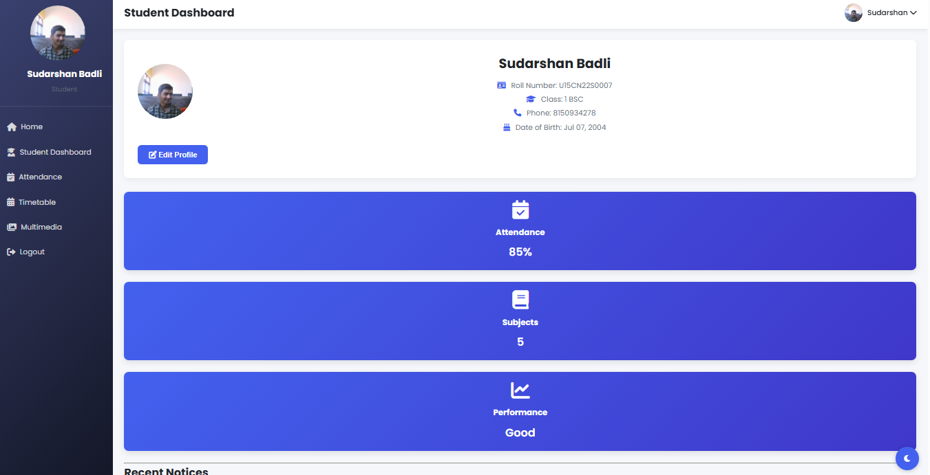 GitHub - Sudarshanbadli/Student-Managment-System