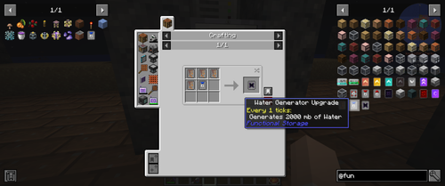 Missing recipe for "Water Generator Upgrade: Functional Storage" · Issue #7143 · FTBTeam/FTB ...