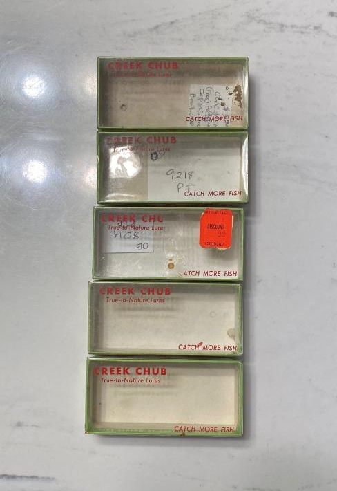 (7) CCBC PT SPIN BOXES W/LIDS (2 SPECIALS)