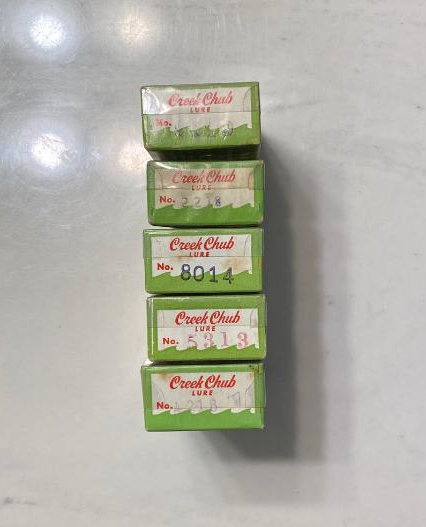 (7) CCBC PT SPIN BOXES W/LIDS (2 SPECIALS)