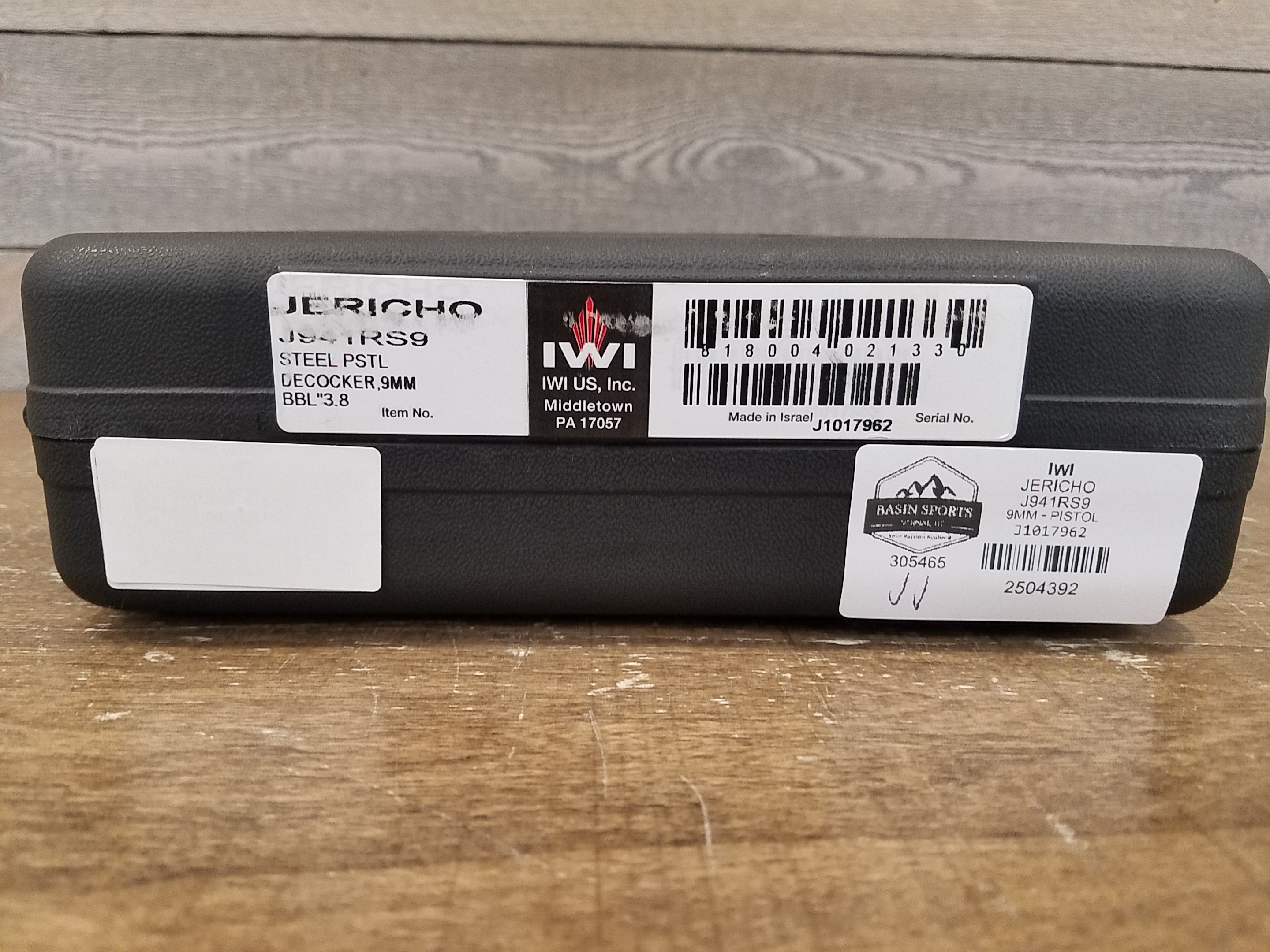 IWI Jericho 941 9mm 3.8" Decocker J941RS9 Jericho - Semi Auto Pistols ...