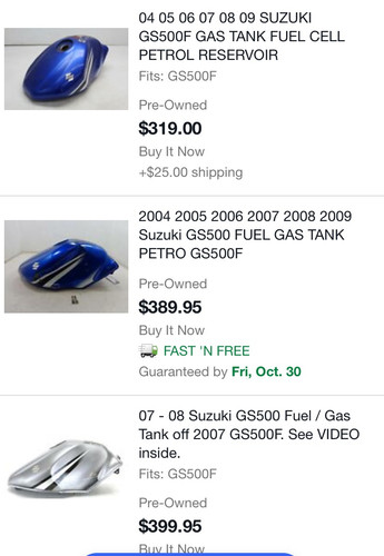 GS500F FUEL TANK