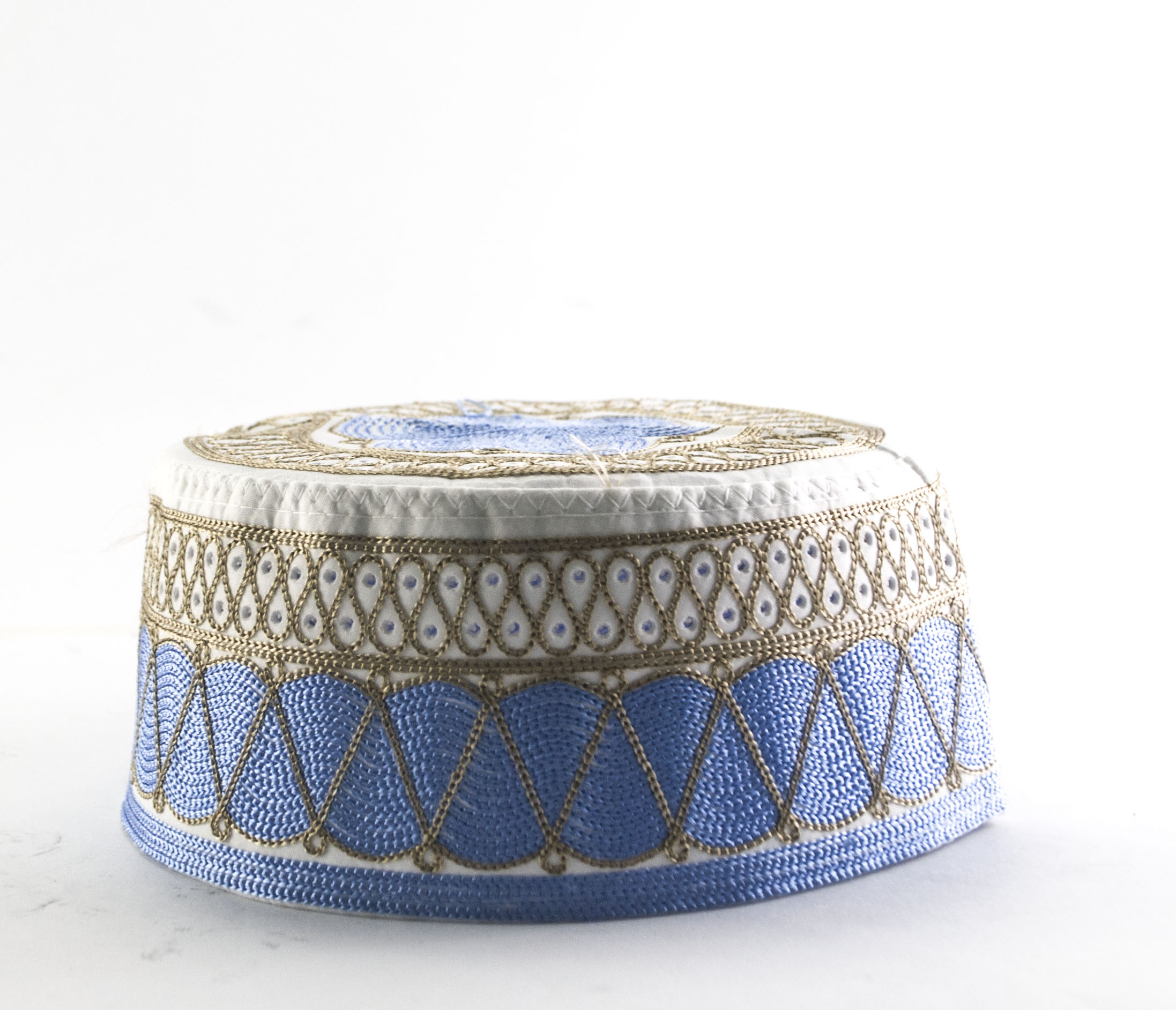 Prayer Hat Men Skull Cap Muslim Islamic Topi Kufi Head Wear Prayer Cap ...