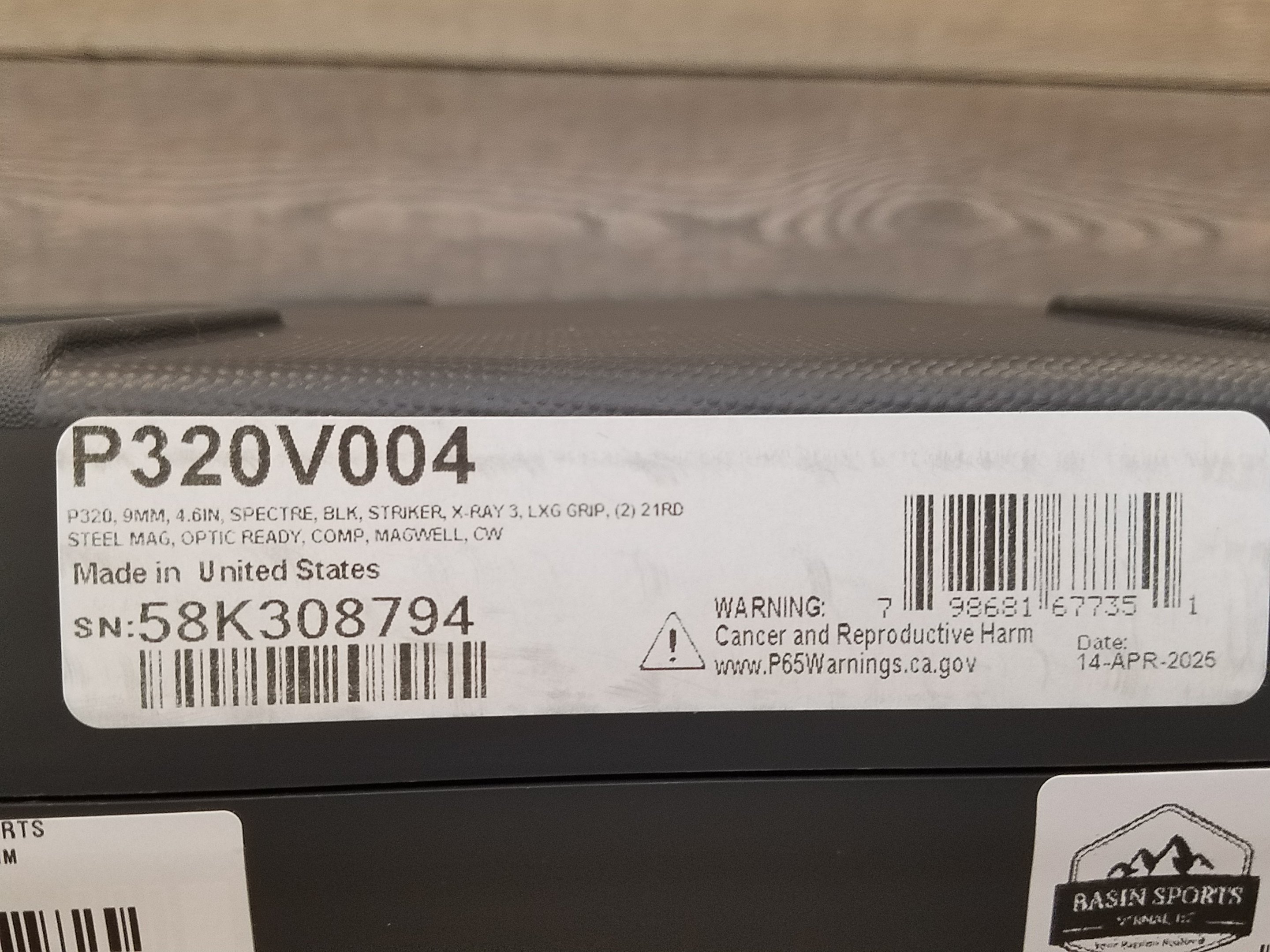 Sig Sauer P320 Spectre Comp Blackout P320V004 - Semi Auto Pistols at ...