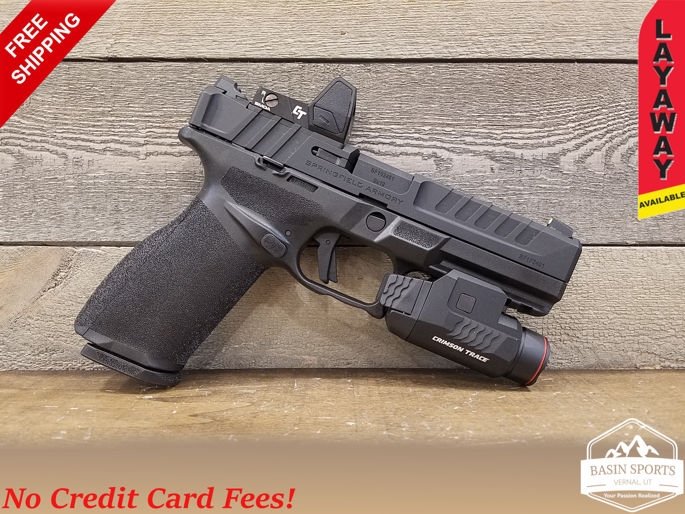 Springfield Echelon Package - Red Dot - Light - 5 Magazines EC9459B-U ...