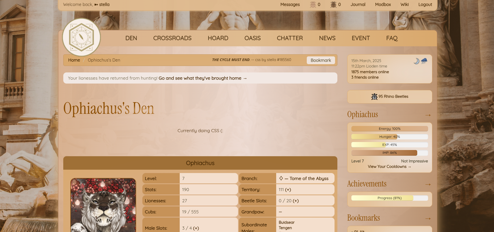 Stella's F2U CSS Codes [2.0] :|: Lioden