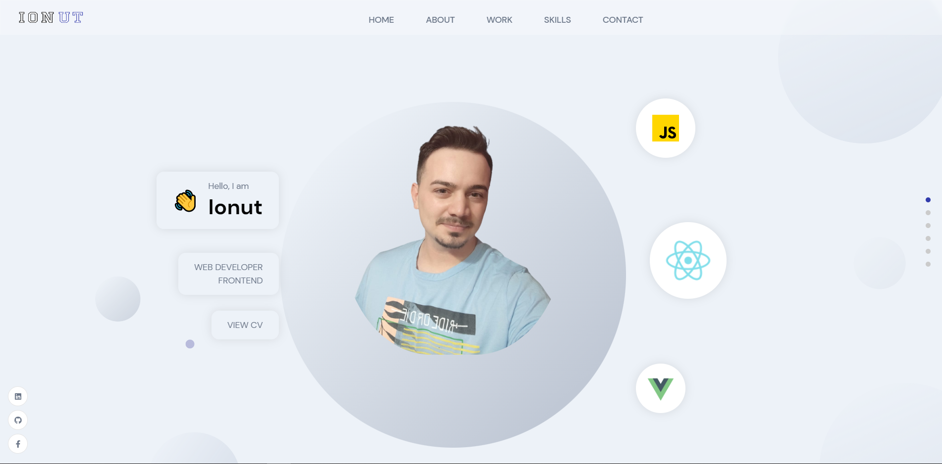GitHub - IonutDragomir/MyPortfolio: My portfolio is a web page created with React that showcases ...