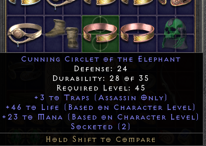 Gg Trap Circlets Available - Topic - d2jsp