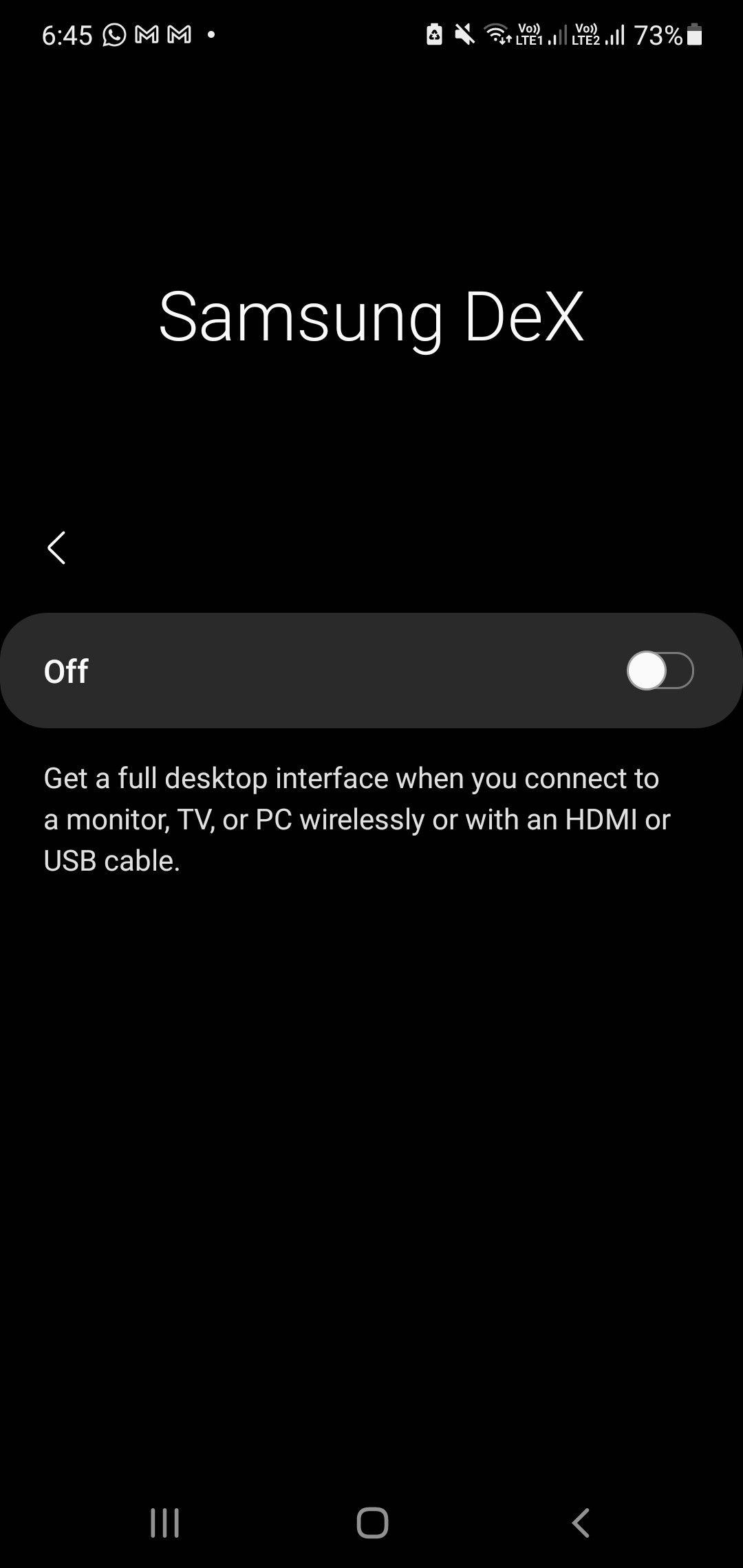 Bought a note 10 plus mainly for wireless dex and cannot find it ...