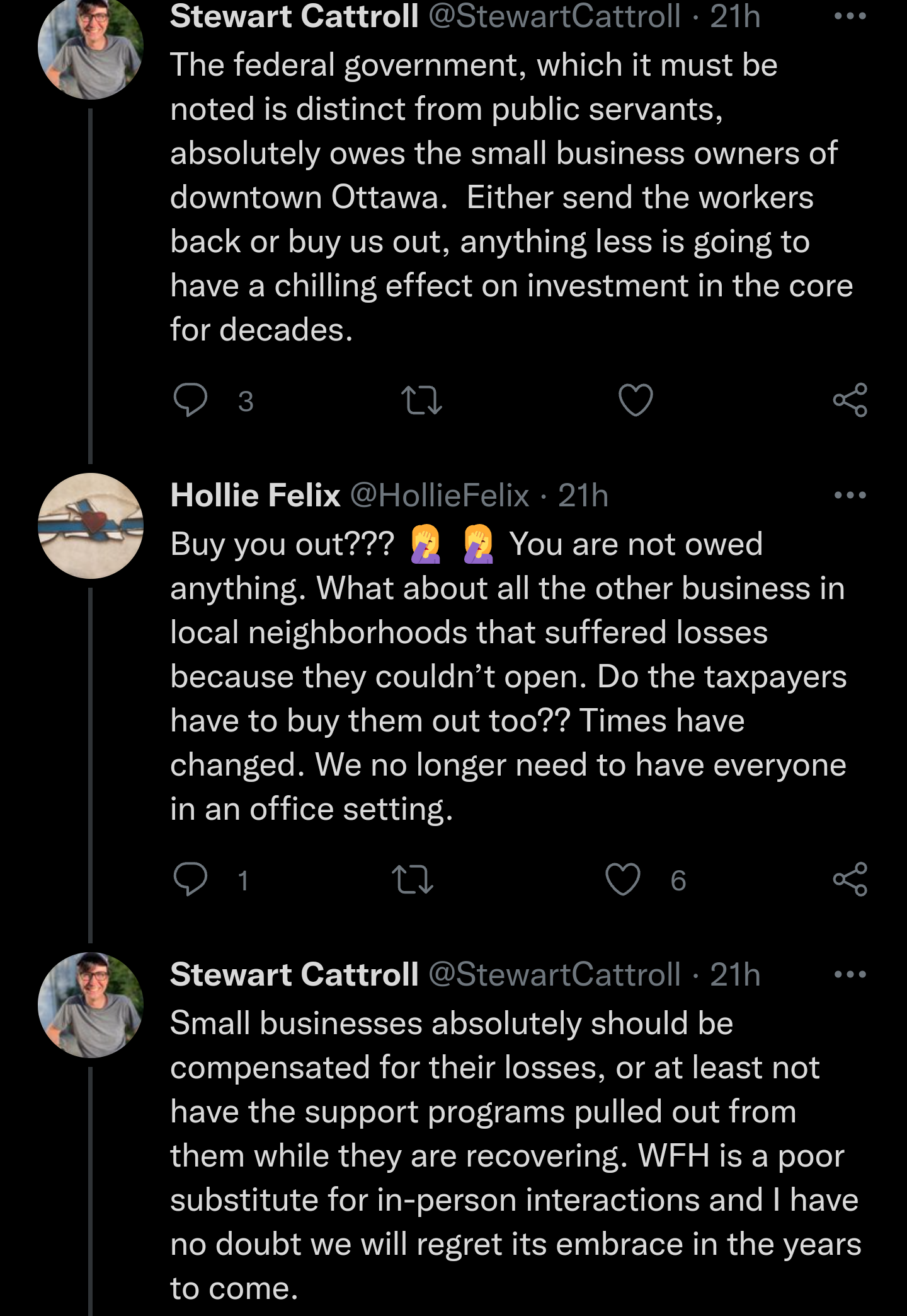 Co-owner of Freshii seems to be pretty entitled...."the federal ...