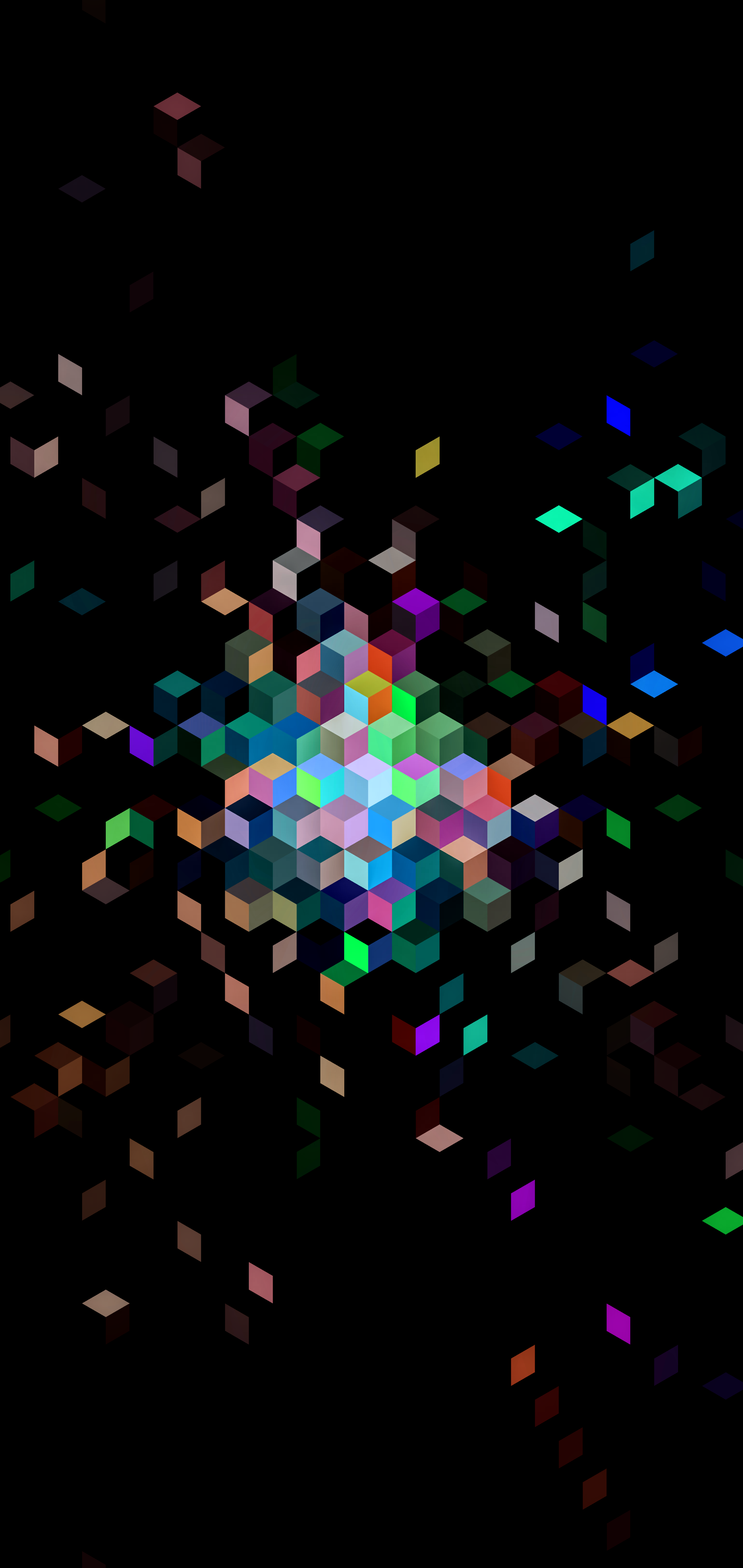 Hex Cubes [3077×6496] : r/Amoledbackgrounds