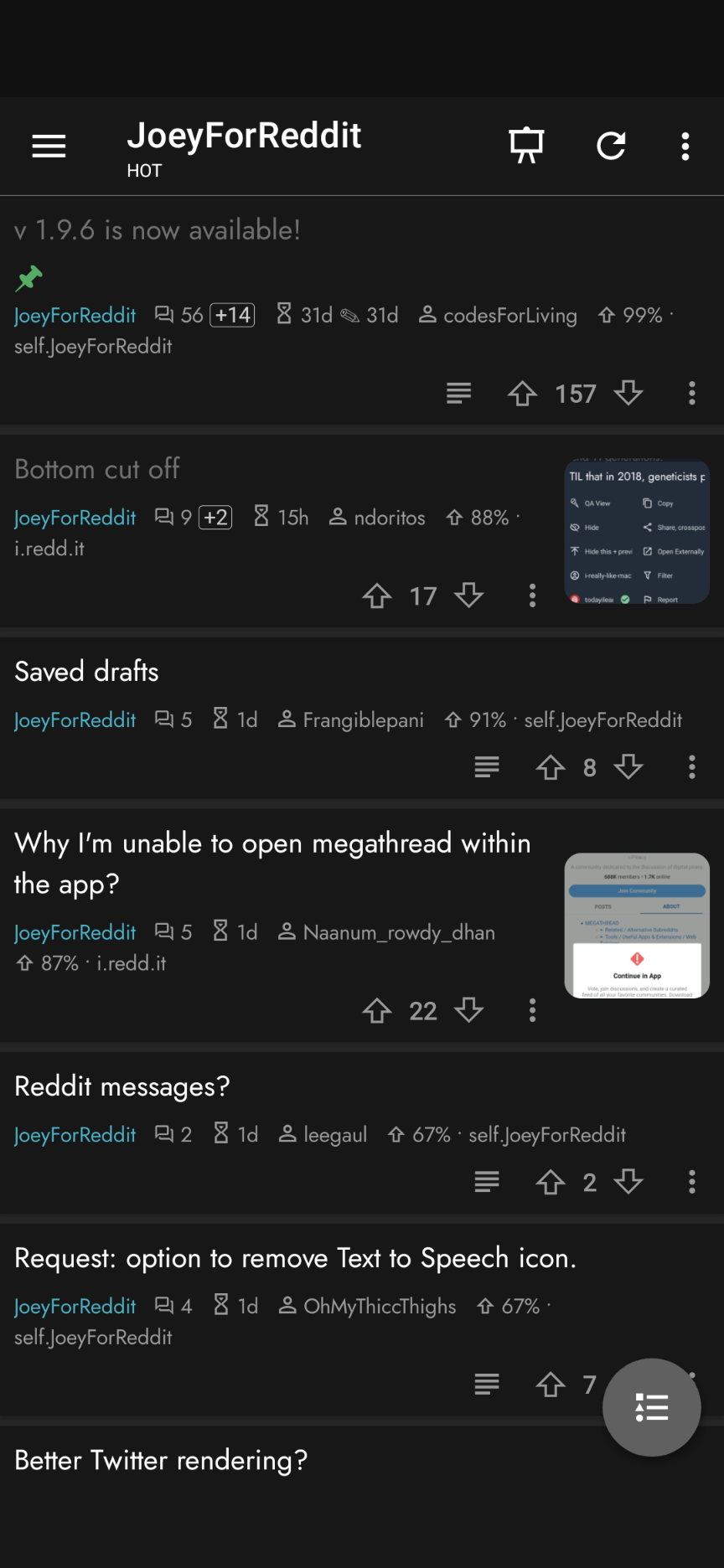 Add search icon on subscribed subreddits? : r/JoeyForReddit Add search icon on subscribed subreddits? : r/JoeyForReddit