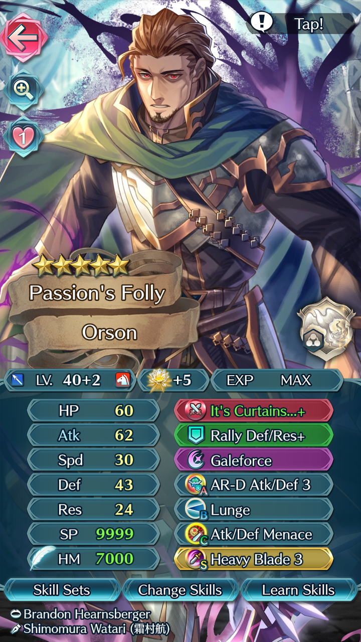 Is this a good Orson Build? : r/OrderOfHeroes