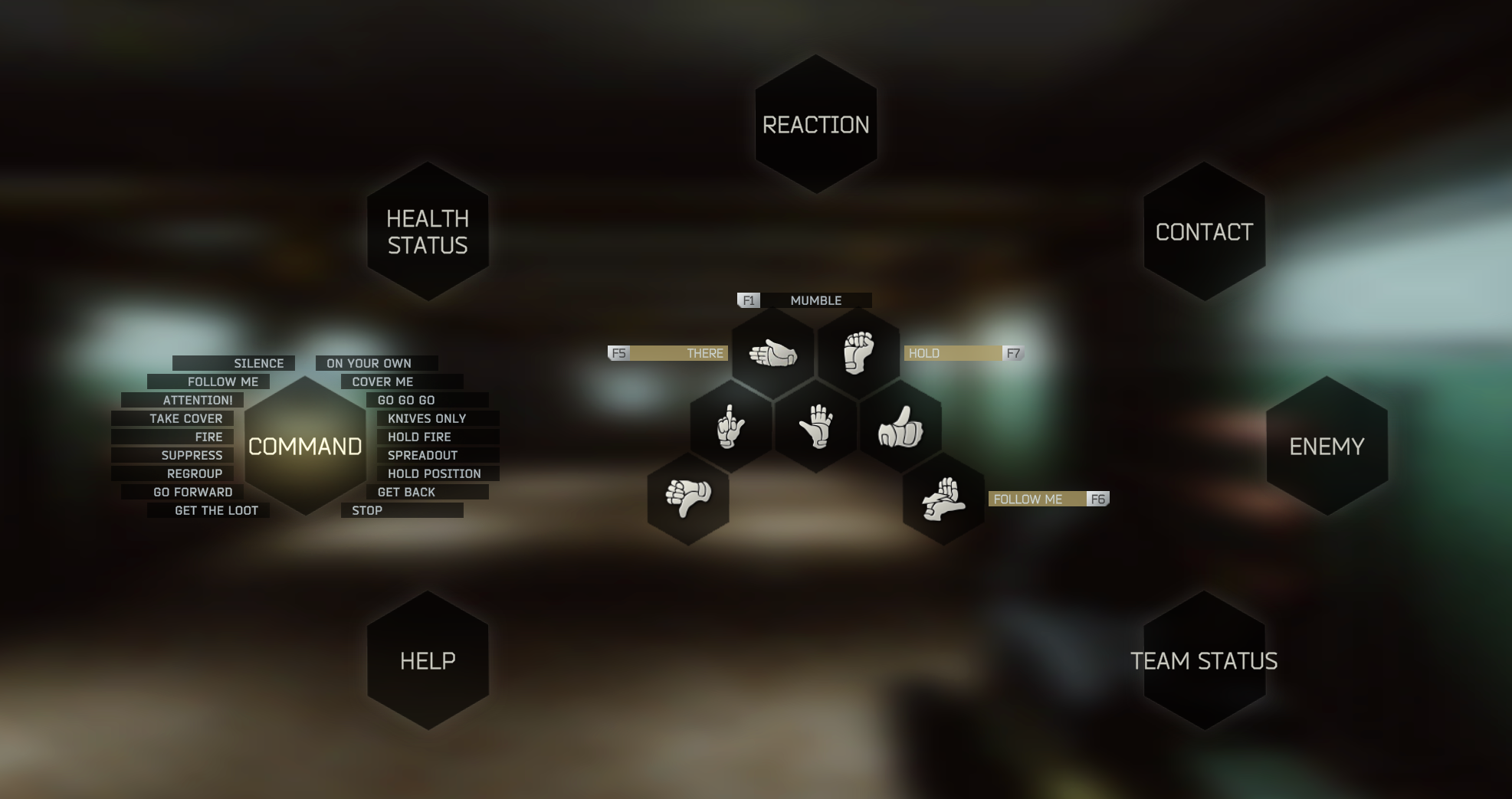 Gestures Menu