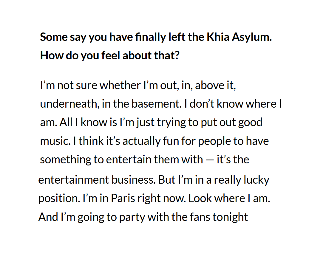 Bebe Rexha: 'I'm not sure whether I'm out, in, in the basement of the ...