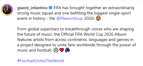 Various Artists - 'FIFA World Cup 2026 Official Album' - Music - ATRL