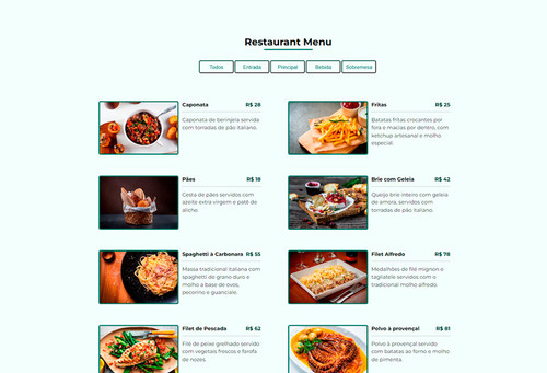 GitHub - alexandremcs/Restaurant-Menu: Página para exibição dos itens ...