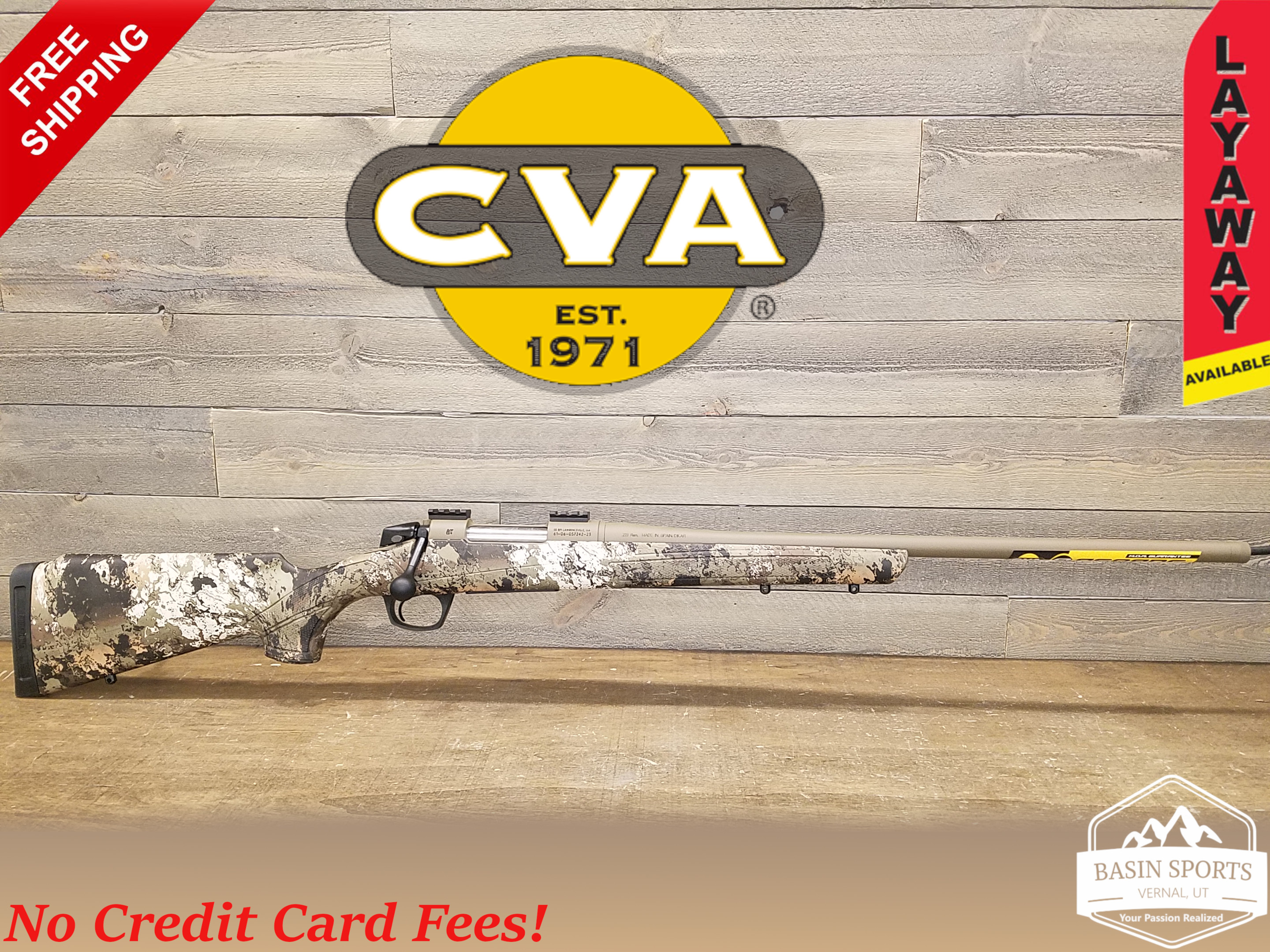 CVA Cascade 223 Veil Wildland / FDE 16.5" CR3912C - Bolt Action Rifles ...