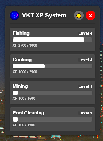 GitHub - Valkata4235421/vkt_xp: Standalone XP and Level system