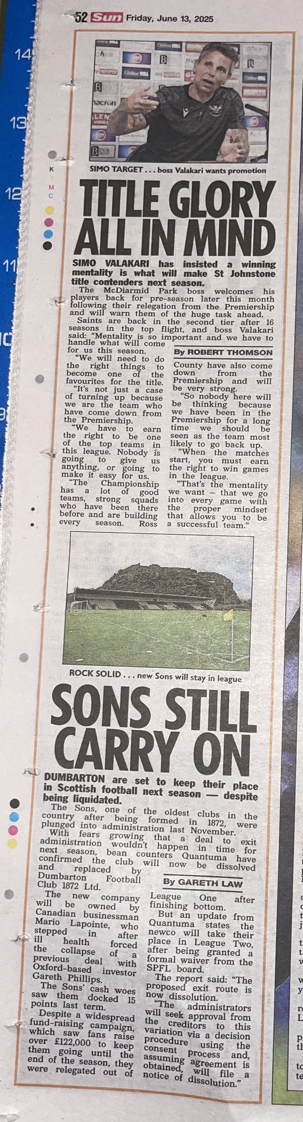 Back Pages - Friday's Back Pages - 27 images | FollowFollow.com