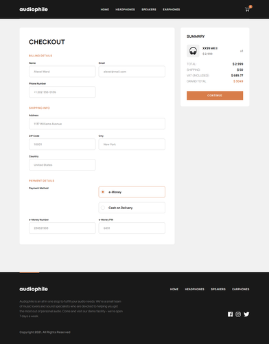Github Lindllaynextjs Audiophile E Commerce 