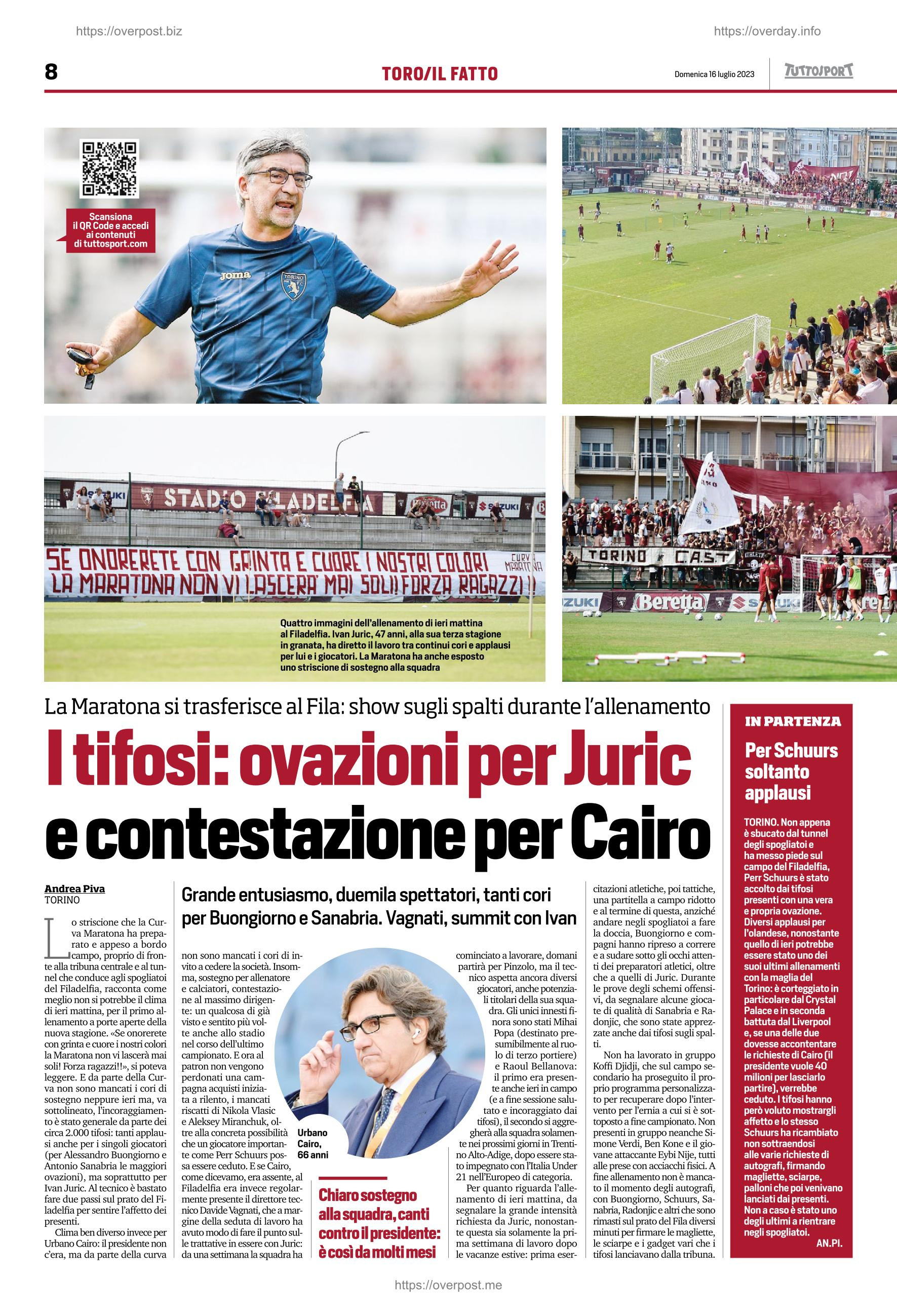 16/07/2023 - Sempre Forza Toro!