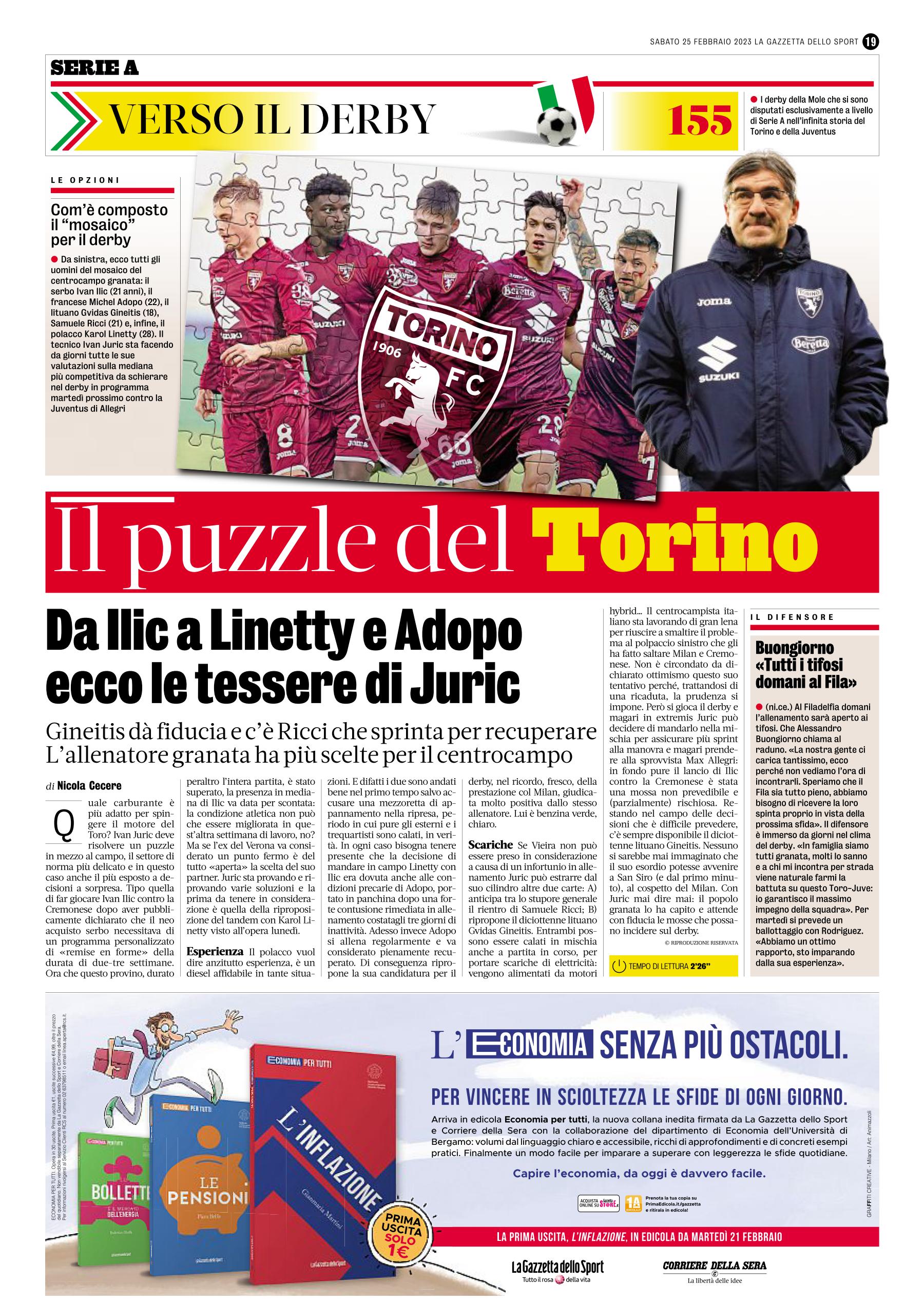 25/02/2023 - Sempre Forza Toro!