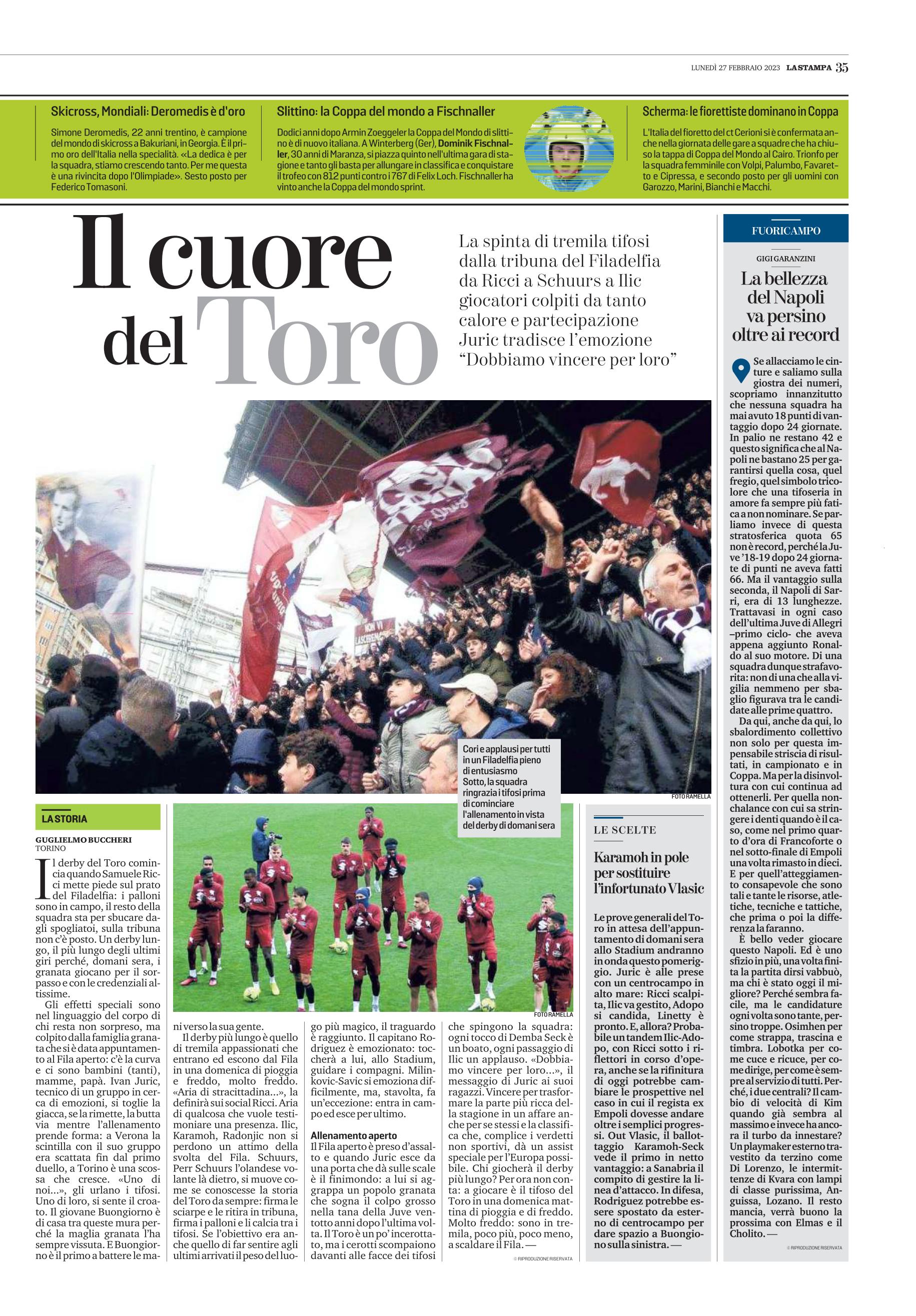 27/02/2023 - Sempre Forza Toro!