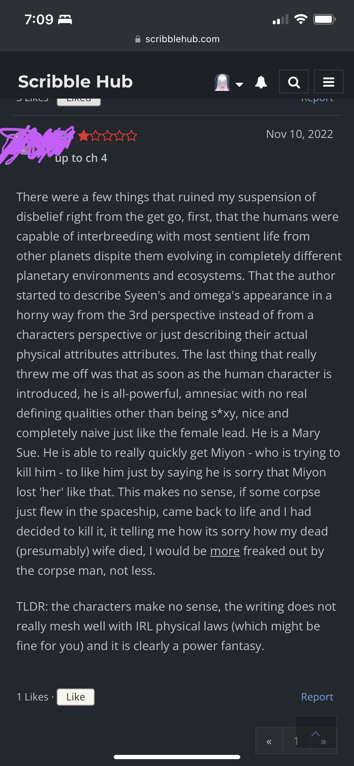 Reader Reception: SH vs RR! (rant warning: f-bombs abound) | Scribble Hub Forum