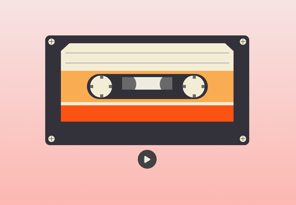GitHub - LucaCuello/CassettePlayer: Cassette player made with CSS & JS