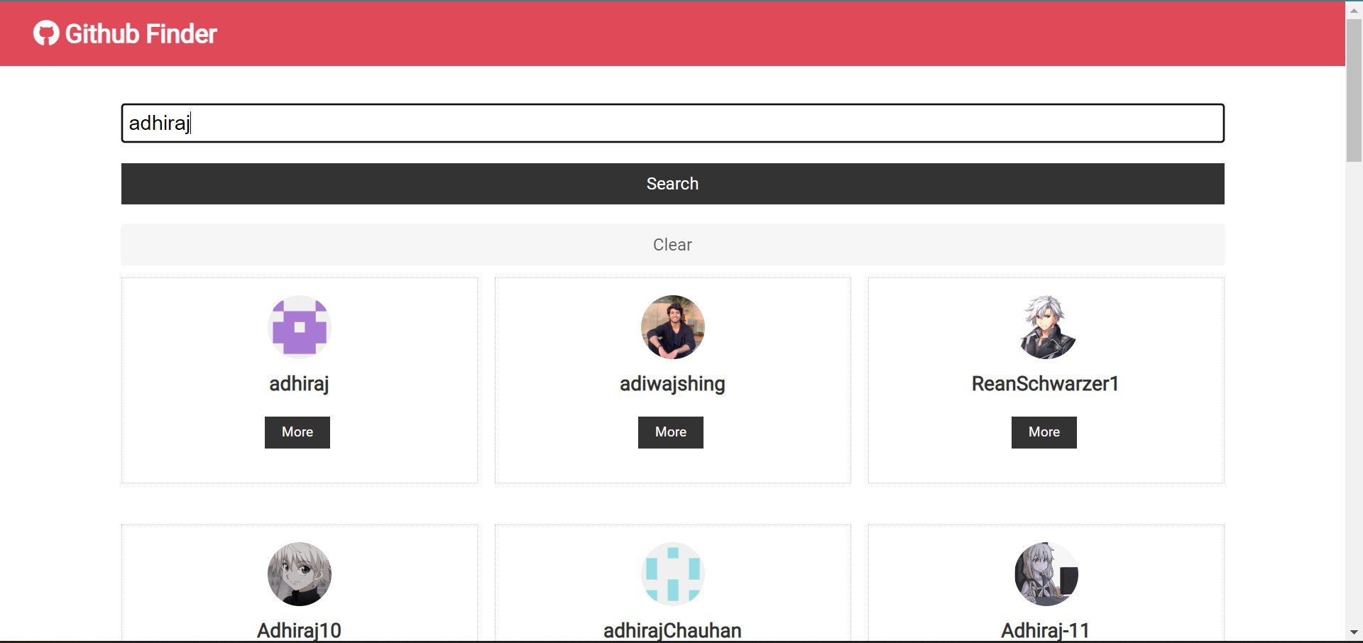 GitHub - adhirajkar3103/Github-Finder