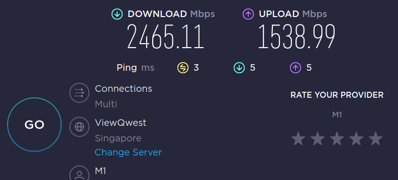 Can’t get 2.5gbps speed via Singtel 2gbps plan | Page 2 | HardwareZone Forums