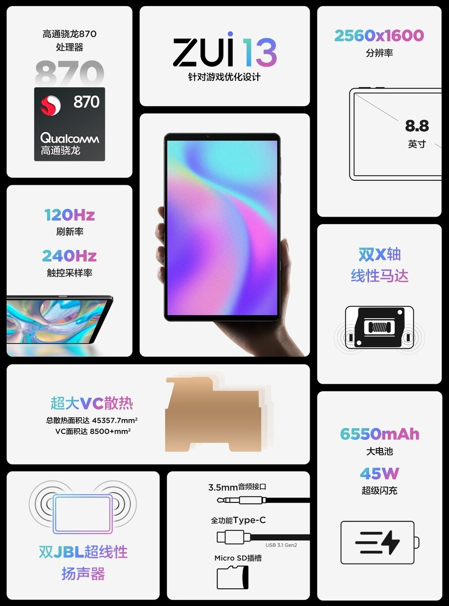 [Ali] Tablet Lenovo Legion Y700 8,8" SD870 8GB.128GB/12GB.256GB (R$1629 ...