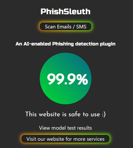 GitHub - precendent/PhishSleuth: AI detection Phishing link detection