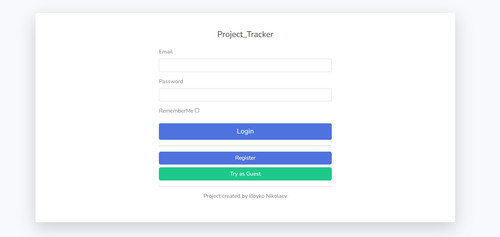 GitHub - ShreddingThrasher/ProjectTracker: ASP.NET Core 6.0 final project for SoftUni C# ...