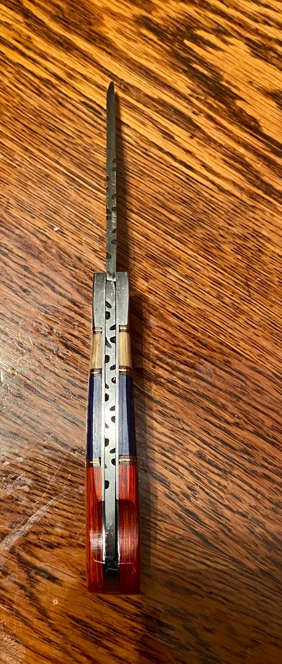 $25 Shipped! New in box Stauer Folding Lock Blade Knife with Damascus ...