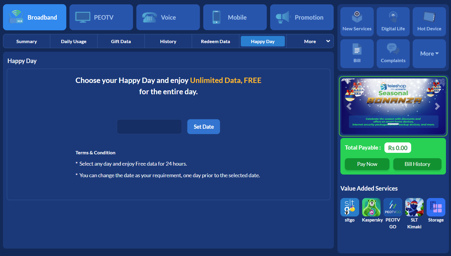 SLT Happy Day Use කරල තියෙනවද? 24h Unlimited FREE use කරන්න පුලුවන්ද ...