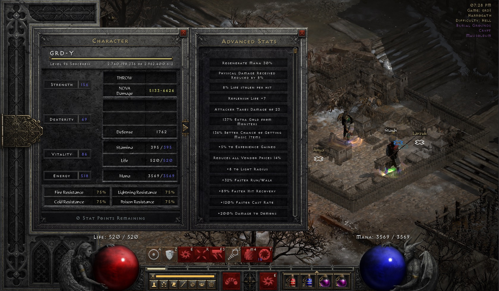 Gg Full Es Nova Sorc For Sell ~~ - Topic - d2jsp