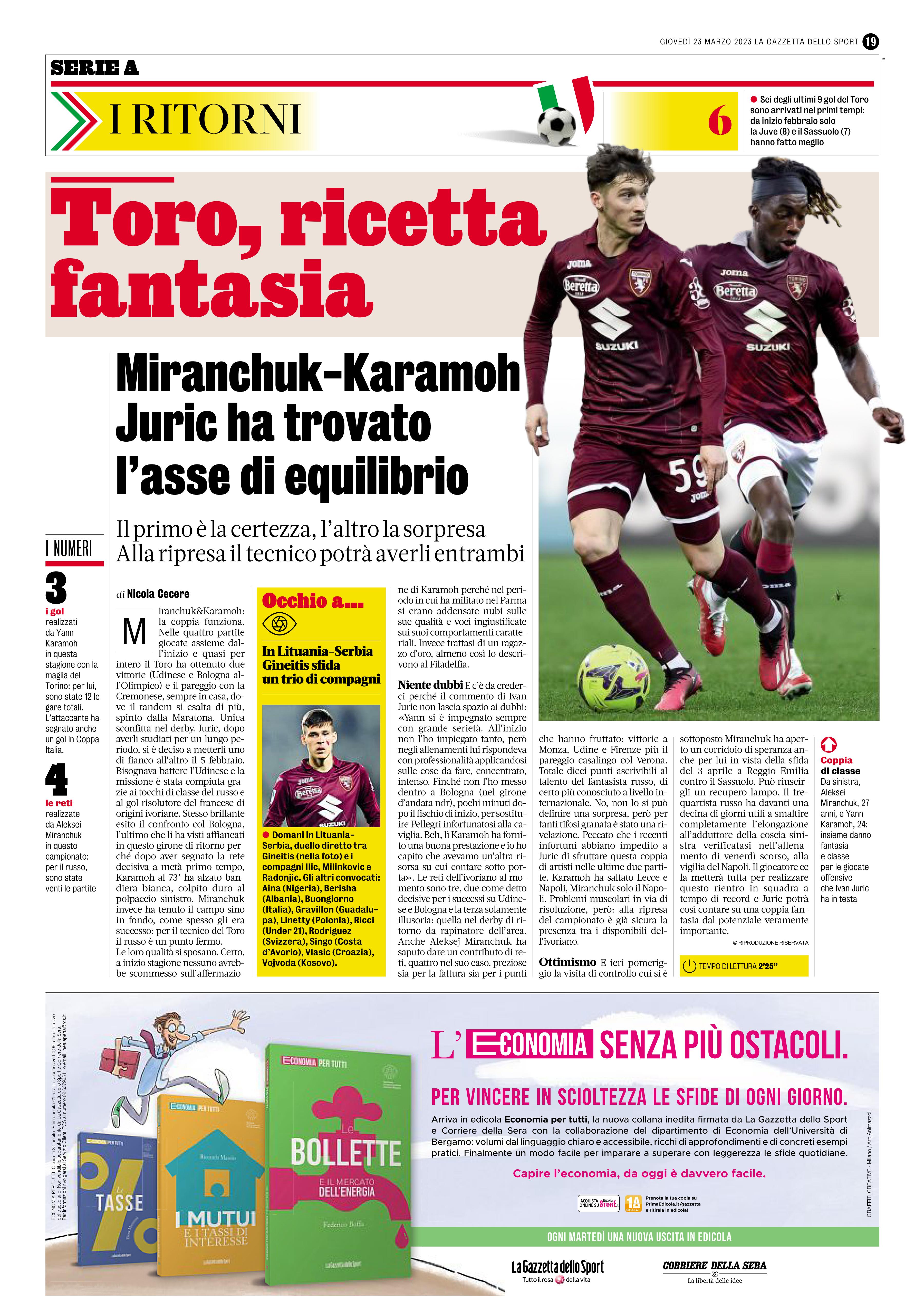 23/03/2023 - Sempre Forza Toro!