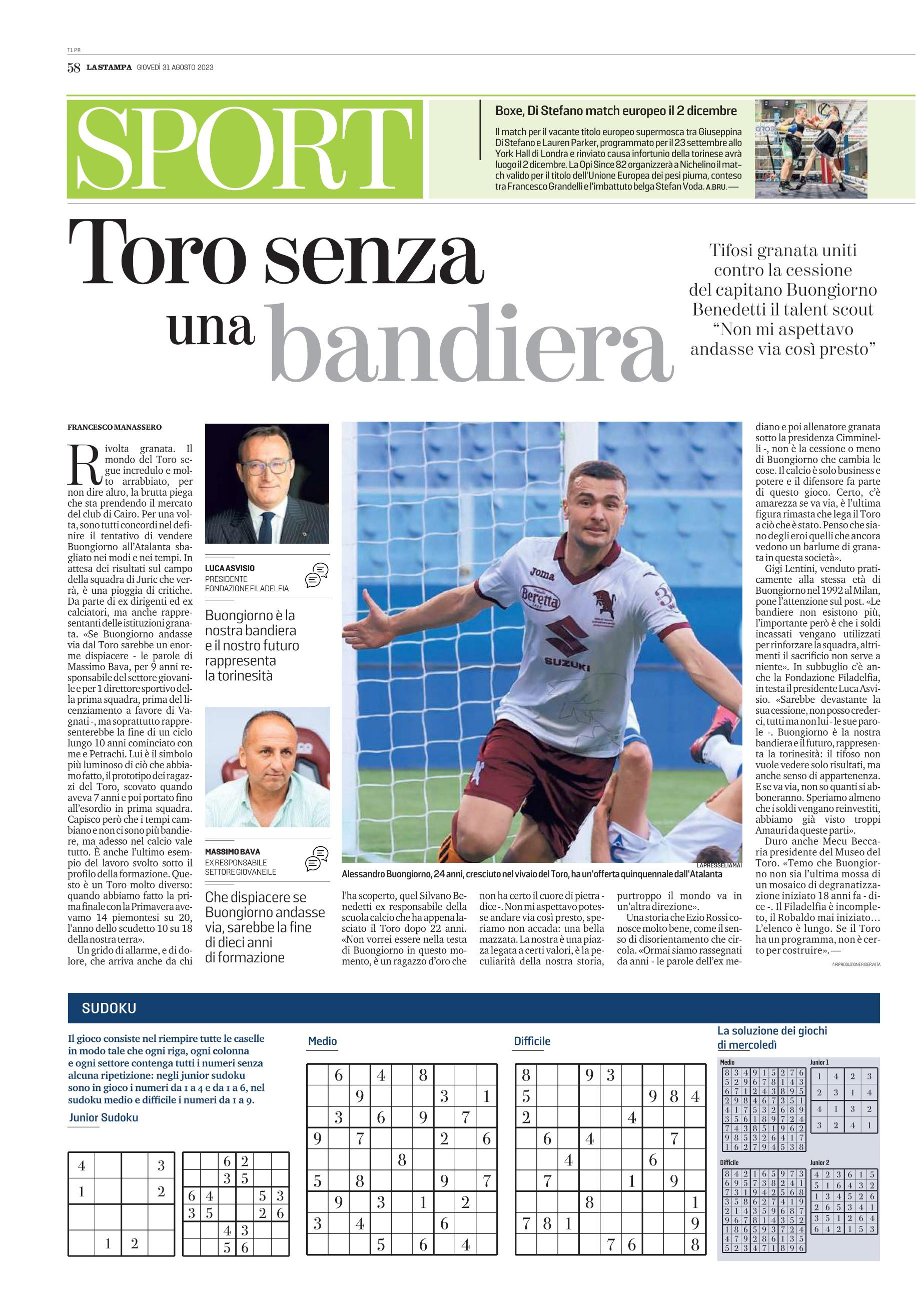 31/08/2023 - Sempre Forza Toro!