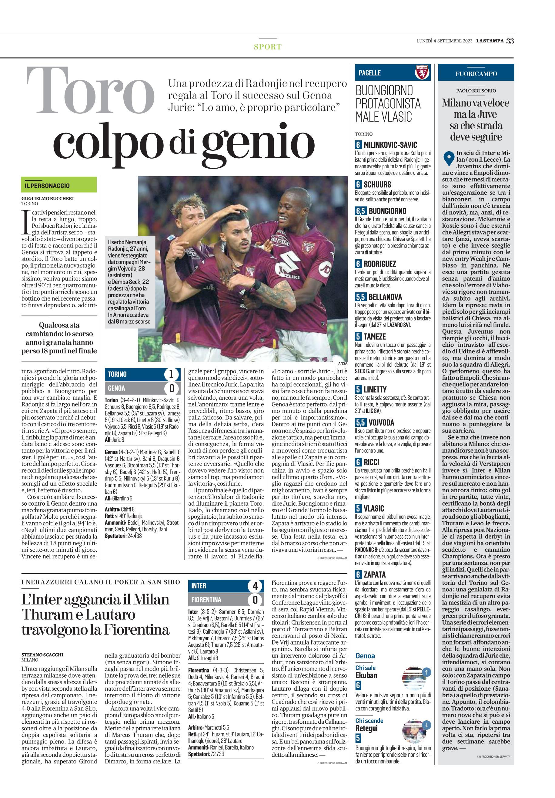 04/09/2023 - Sempre Forza Toro!