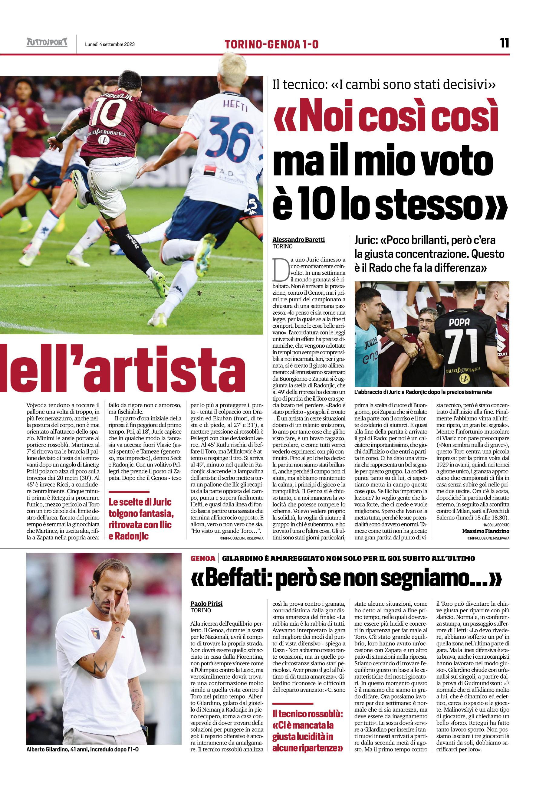 04/09/2023 - Sempre Forza Toro!