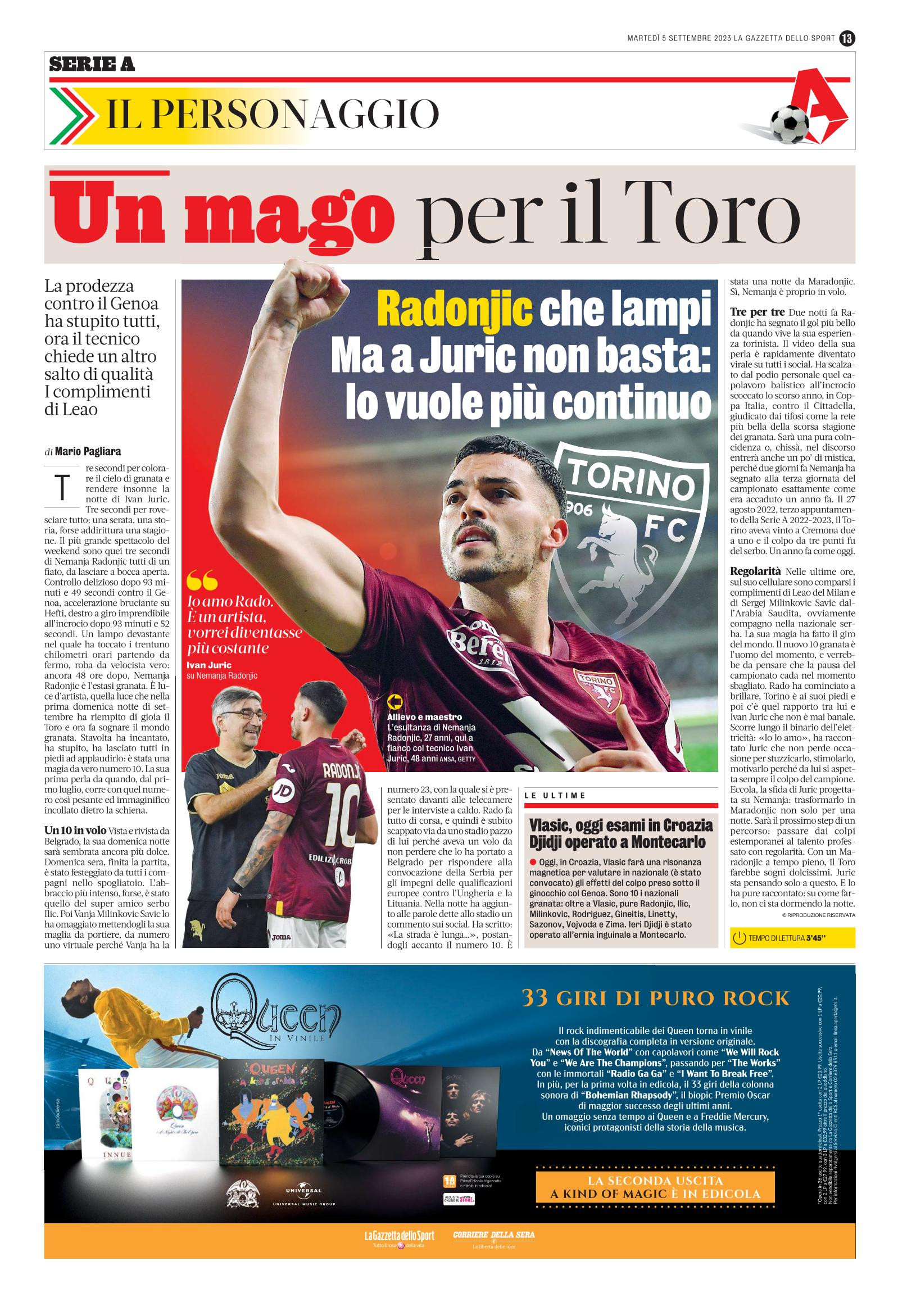 05/09/2023 - Sempre Forza Toro!