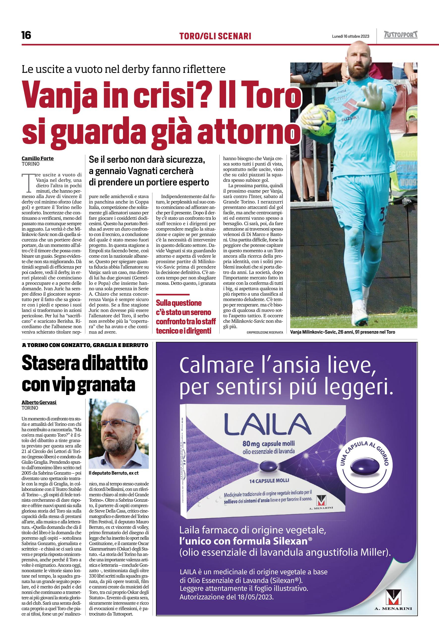 16/10/2023 - Sempre Forza Toro!